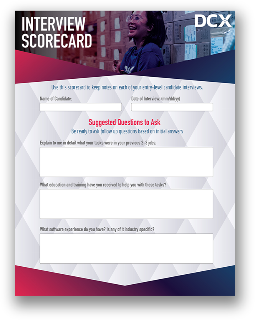 Interview scorecard